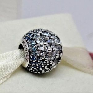 Pandora | Jewelry | Pandora Blue Enchanted Pave Charm | Poshmark